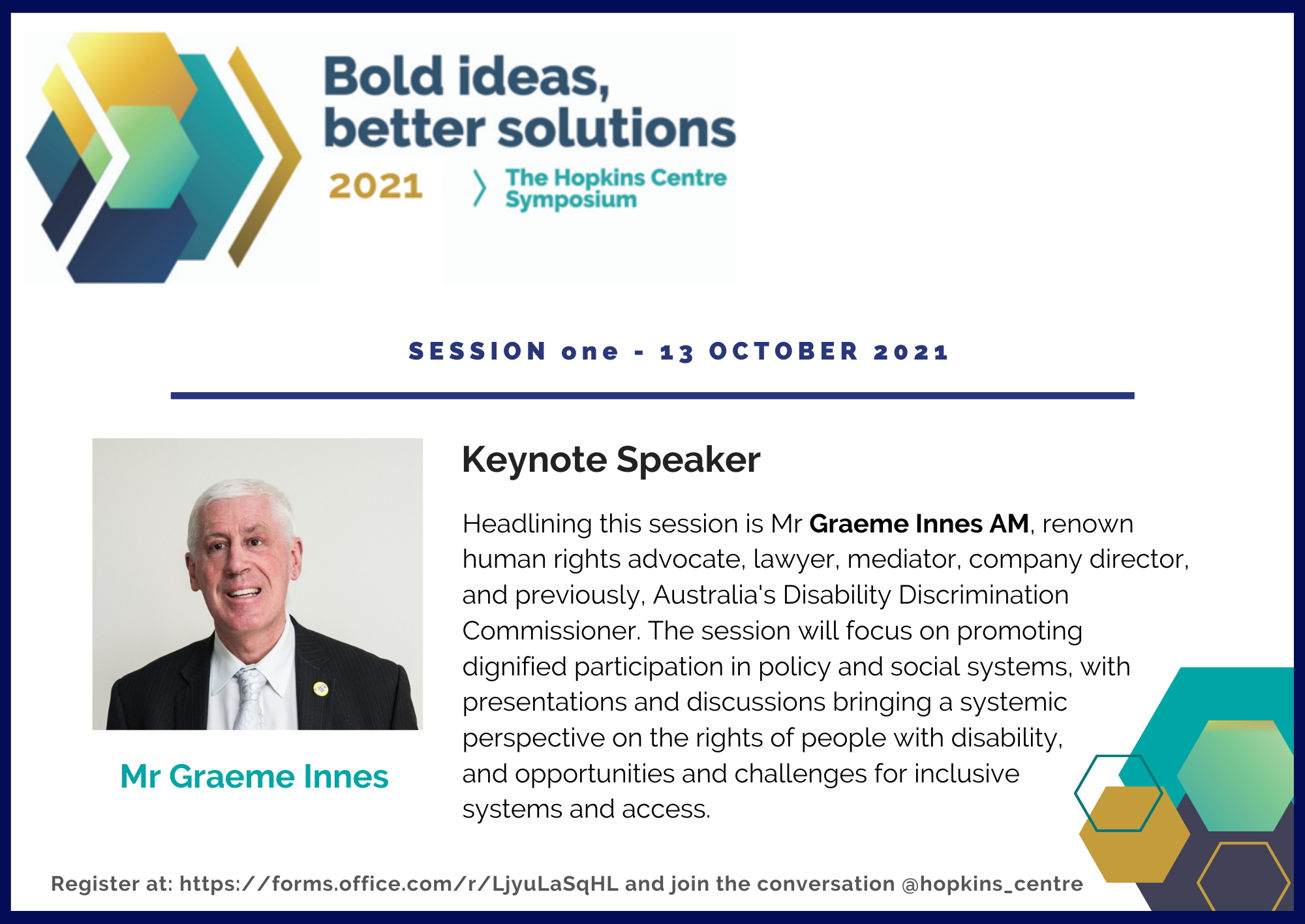 BIBS21 virtual – Webinar One - Bold ideas better solutions 2021 - Hopkins Centre